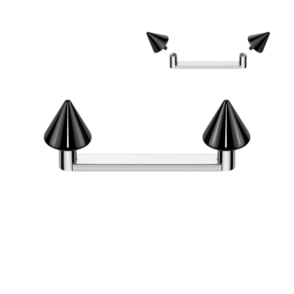 Implant Titanium Spike Top Dermal Anchor Surface Barbell 16G ...