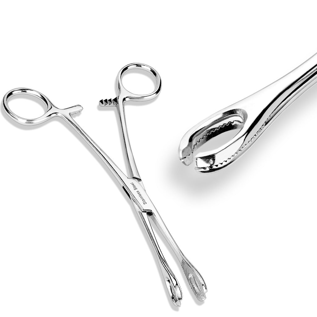 Stainless SteelStandard Forester Slotted Forceps Piercing Tools 7 ...