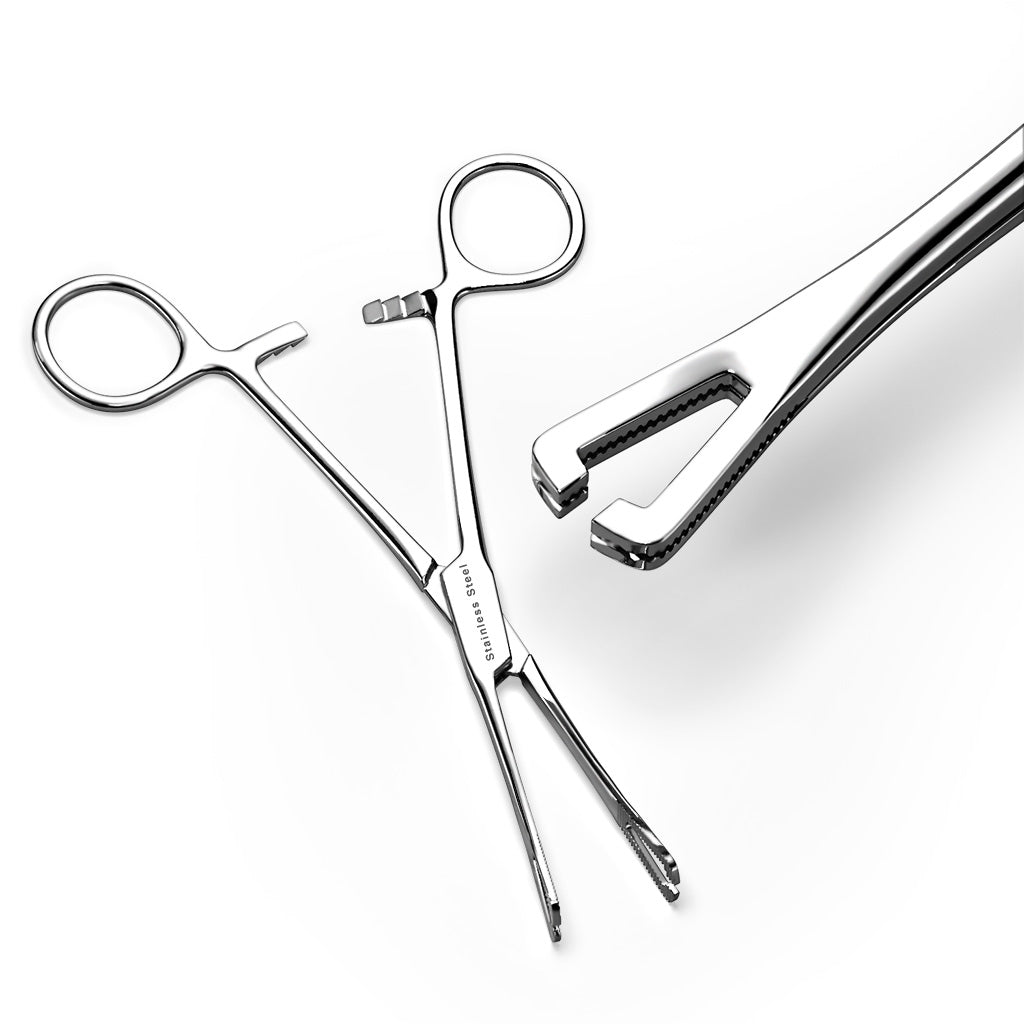 Stainless Steel Mini Slotted Pennington Forceps Piercing Tools 6 ...
