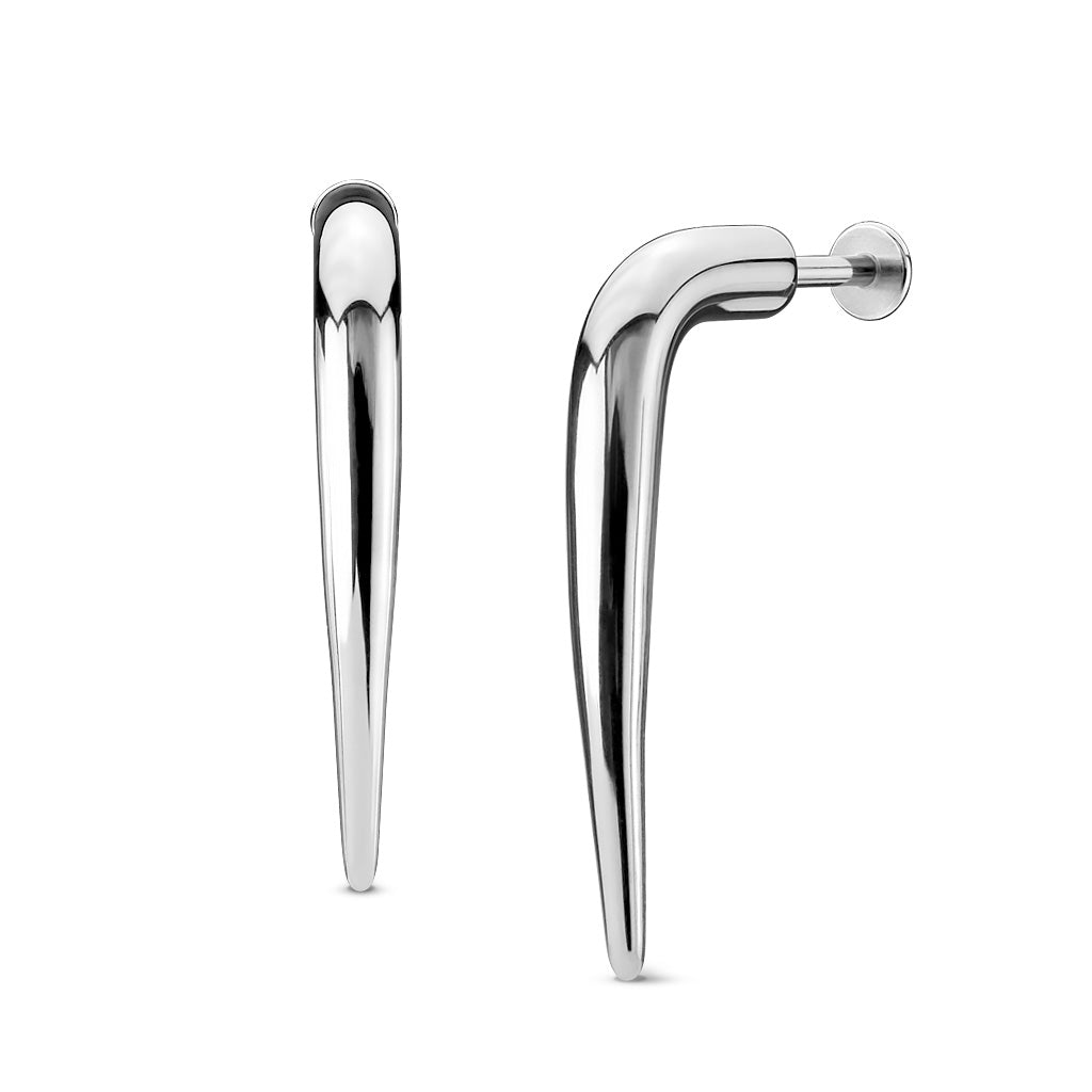 Curved Hook Surgical Stainless Steel Lip Labret – iconbodyjewelry.com