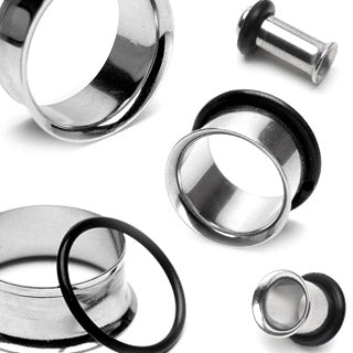 Surgical Stainless Steel Basic Plugs Single Flared Flesh Tunnels ...