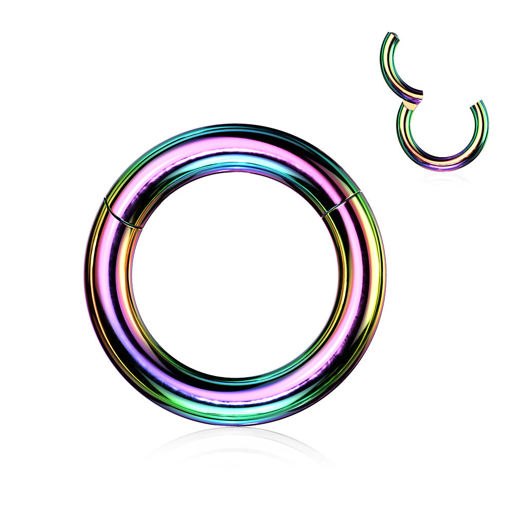 Titanium Large Gauge Hinged Segment Ring For Septum Lip Nose Daith ...