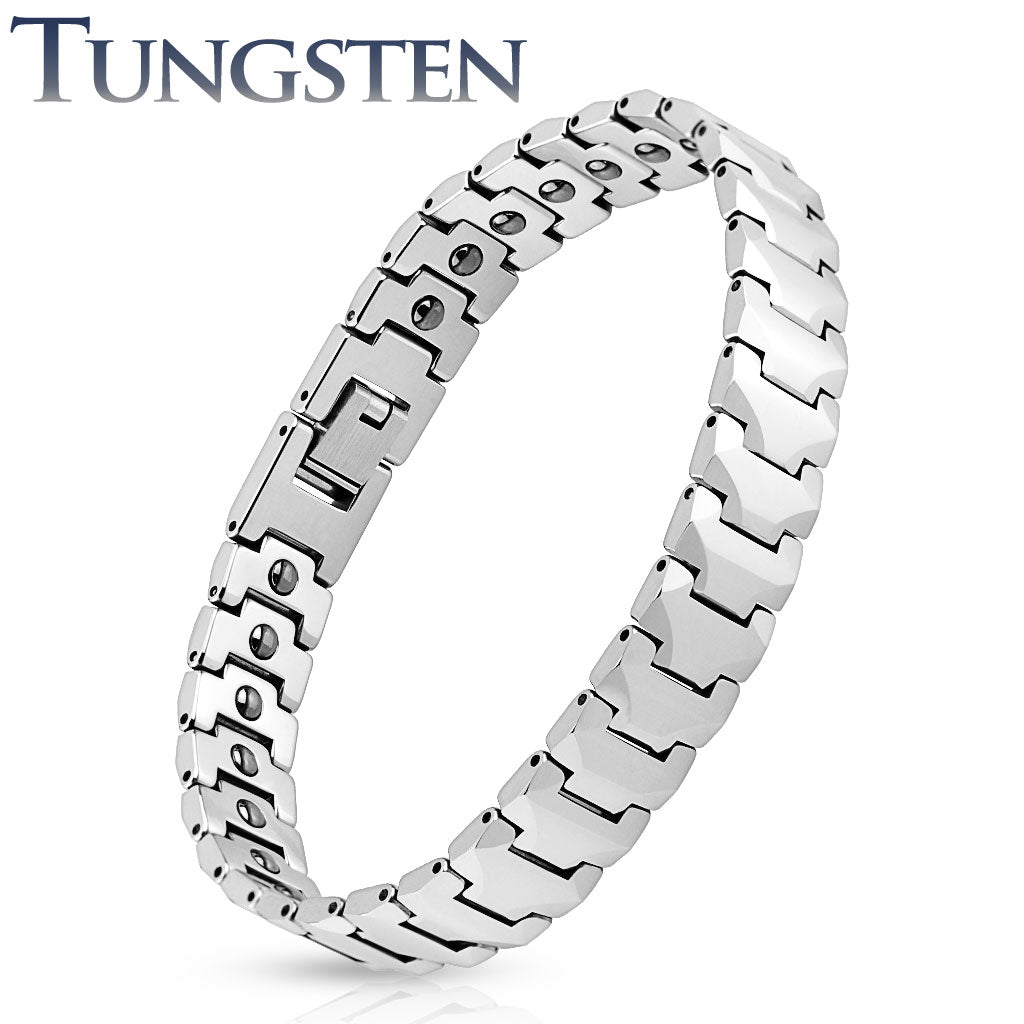 Panther Link Black IP Tungsten Carbide Chain Bracelets ...